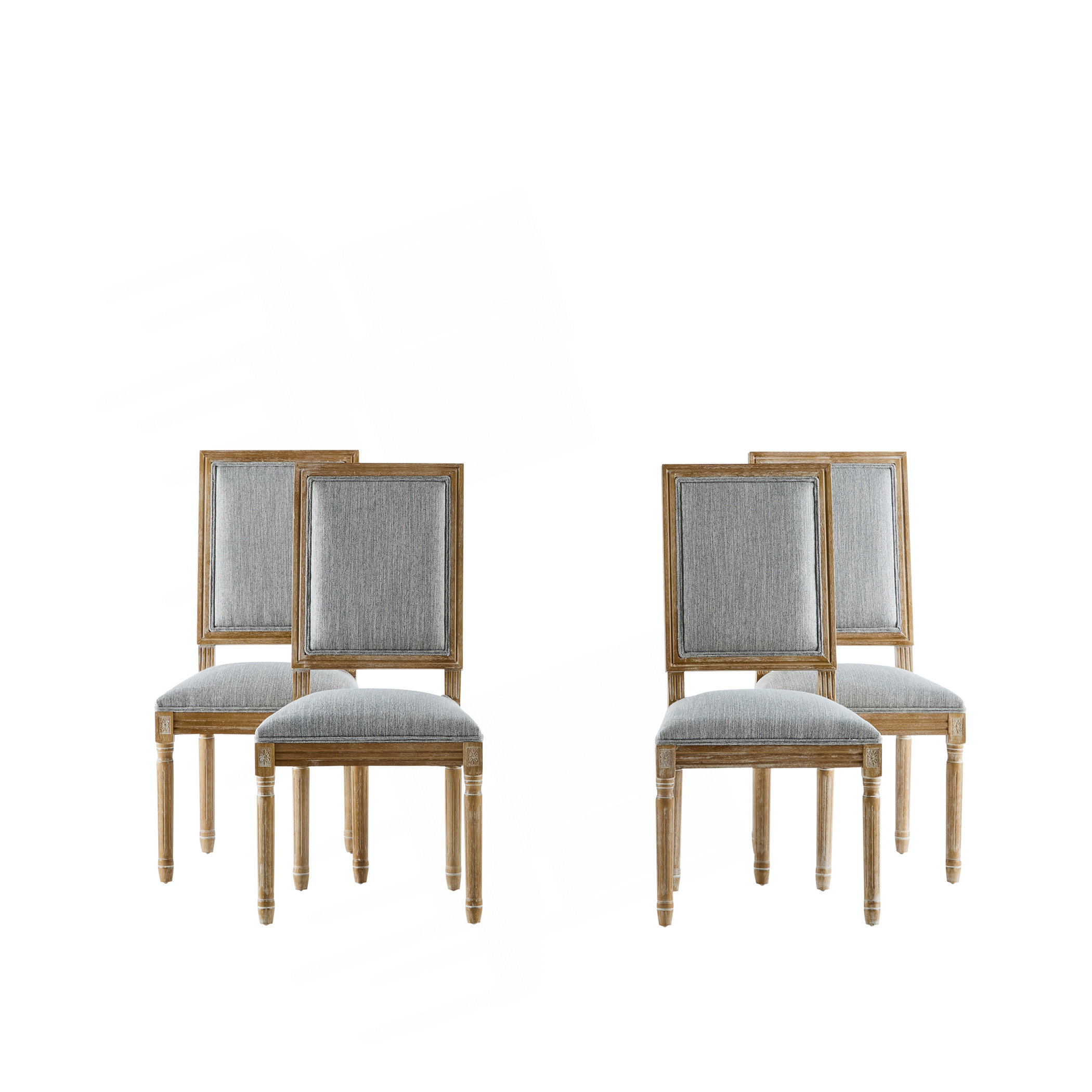 Ophelia & Co. [Set Of 4] French Country Dining Chairs - Elegant Cane ...